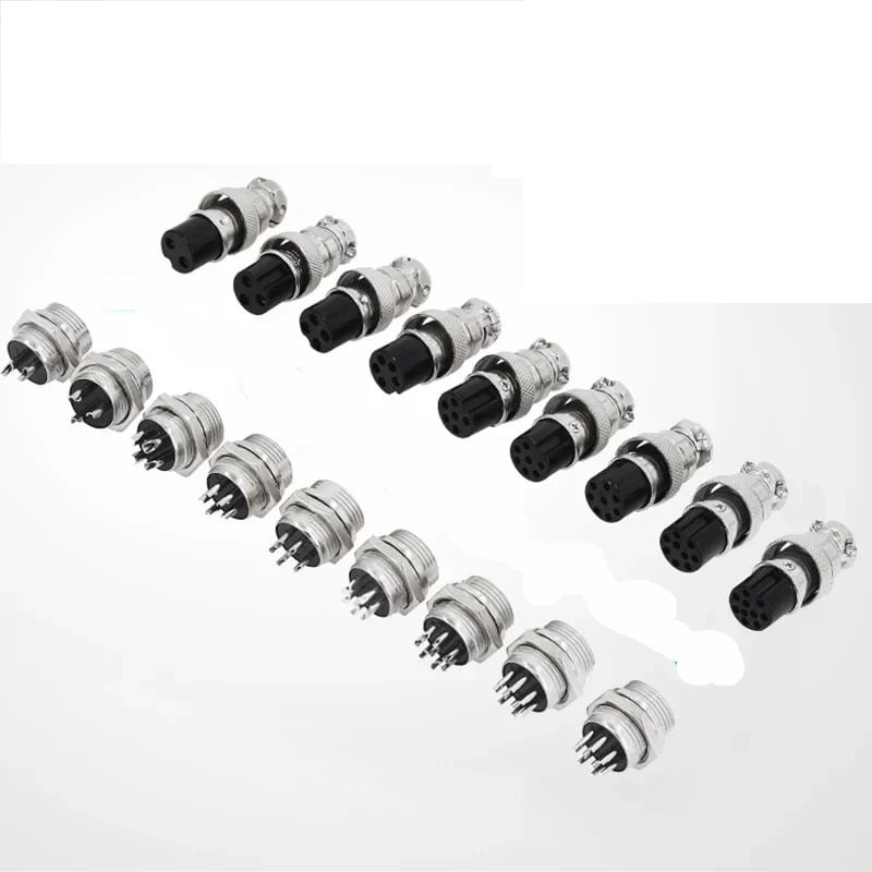 5/10/20 Sets of GX12 GX16 GX20 2 - 15 Pin Waterproof Circular Aviation ...