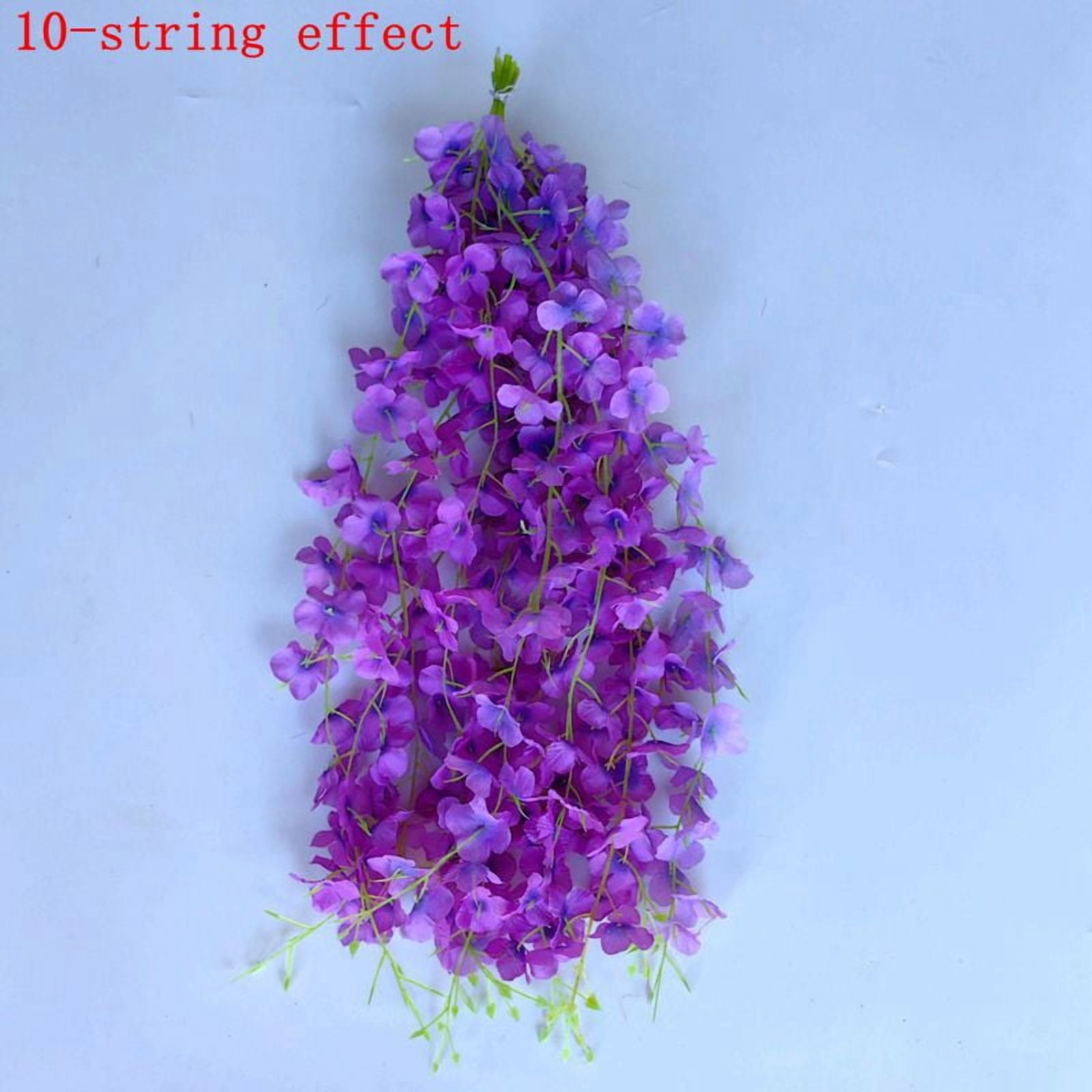 5/10/20Pcs 60cm Artificial Wisteria Hanging Flower Garland Silk Flower ...