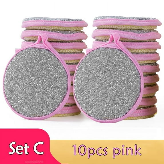 5/10/20Pcs Double Side Dishwashing Sponge Dish Washing Brush Pan Pot ...