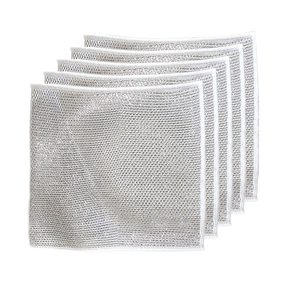 5/10/20Pcs Multifunctional Non-Scratch Wire Dishcloth Metal Mesh ...