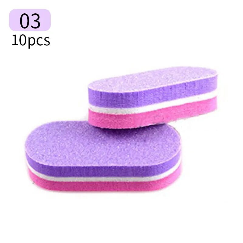 5/10/20pcs Mini Nail Sponge Files Buffer Block Buffing Sanding Nail ...