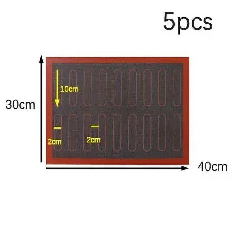 5/10/20pcs Perforated Silicone Baking Mat Eclair Puff Pastry Oven Sheet ...