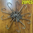 5/10/20pcs Stainless Steel Long-Tail Hooks | Multi-Functional ...