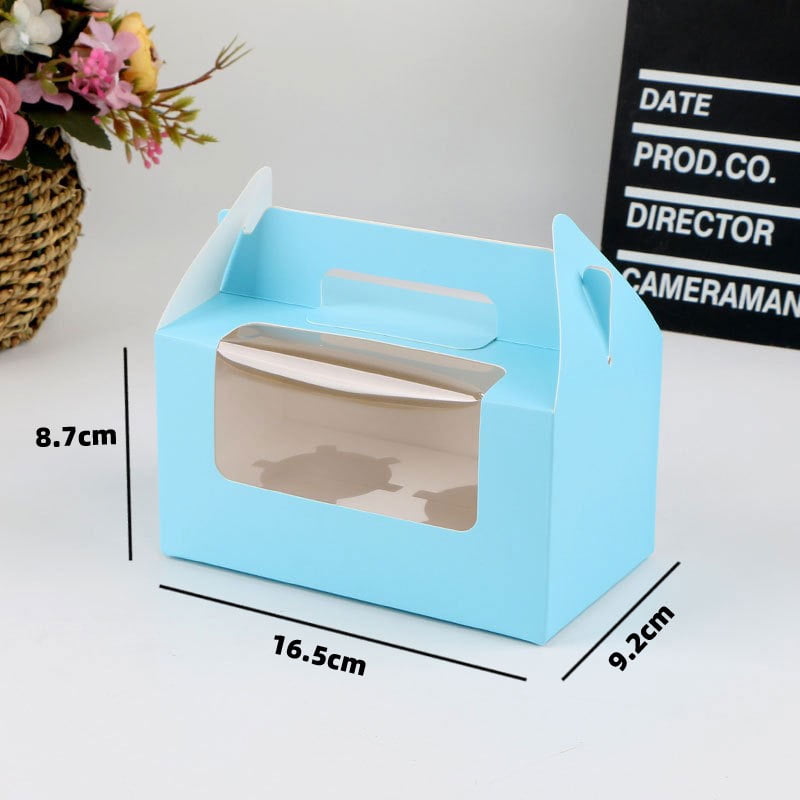 5/10/20pcs portable window paper cupcake packaging box muffin box egg ...