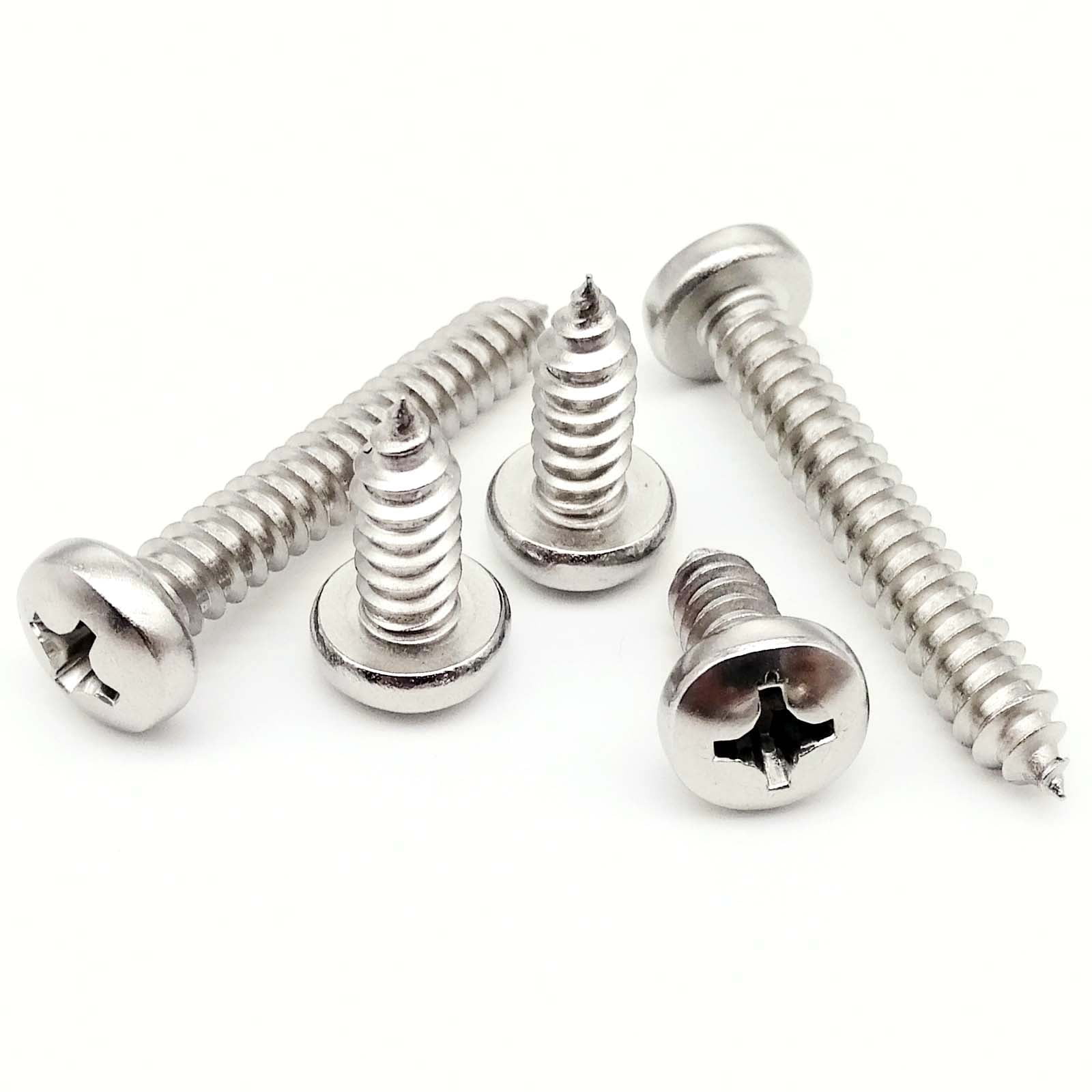 5/10/50pcs M2 M2.9 M3.5 M3.9 M4.2 M4.8 M5.5 M6.3 A2 304 stainless steel Cross Phillips Pan Round ...