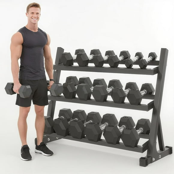 Rubber Coated Dumbbells