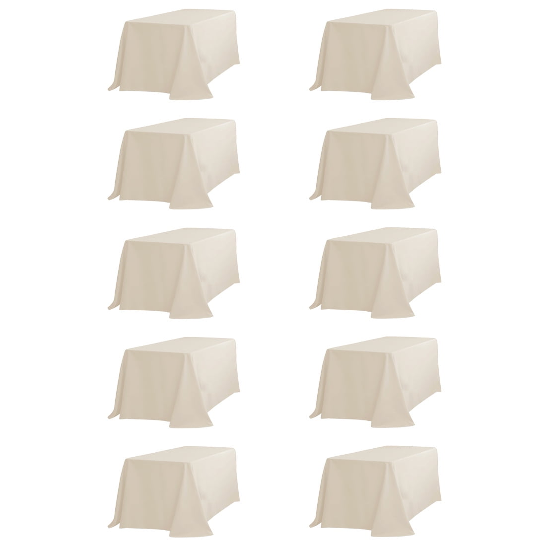 5/10 Pcs Large Polyester Rectangle Tablecloths (Rounded Corners ...