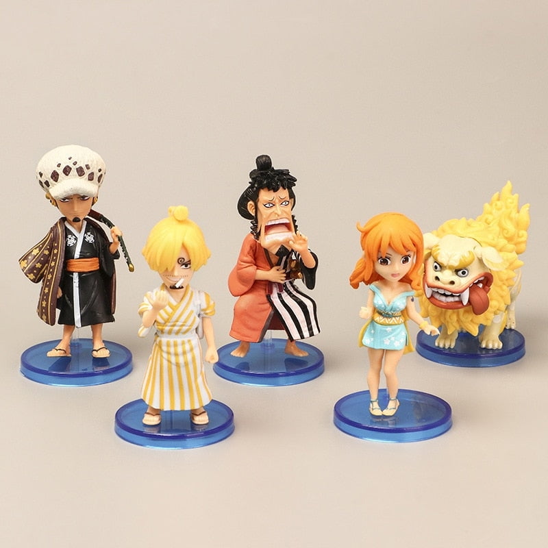 5/10 piece characters chibi figurines set 7-10cm one piece - Walmart.com