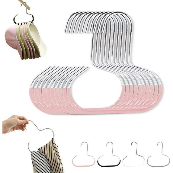 5/10 pieces of steel clothes hangers, wardrobe hat racks, scarf racks ...