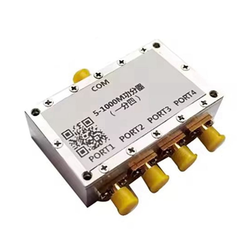 5-1000M RF Power Divider Combiner 1 to 4 Power Splitter for UHF VHF ...