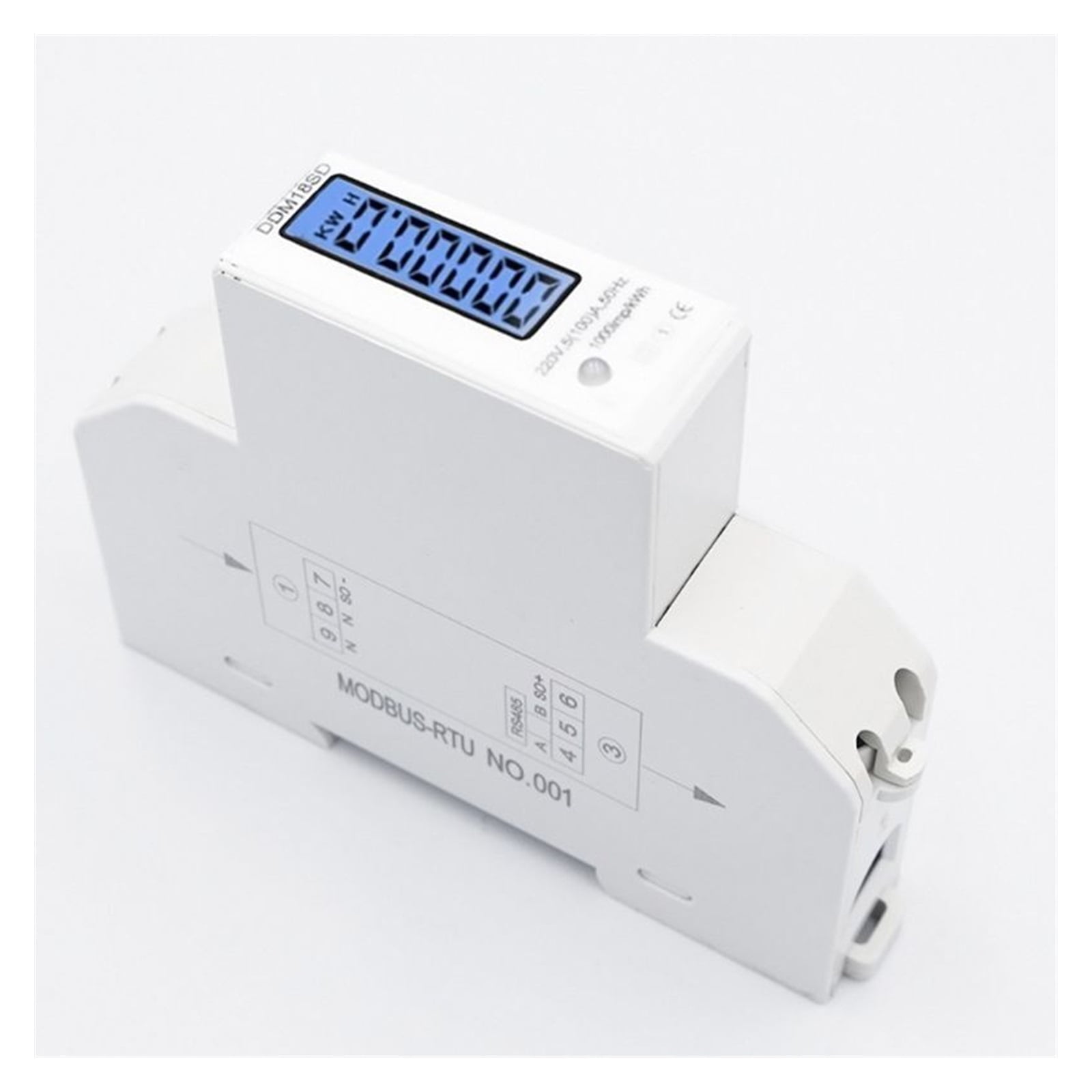 5(100A) Single Phase Din Rail RS485 Modbus-RTU Power Consumption Energy ...