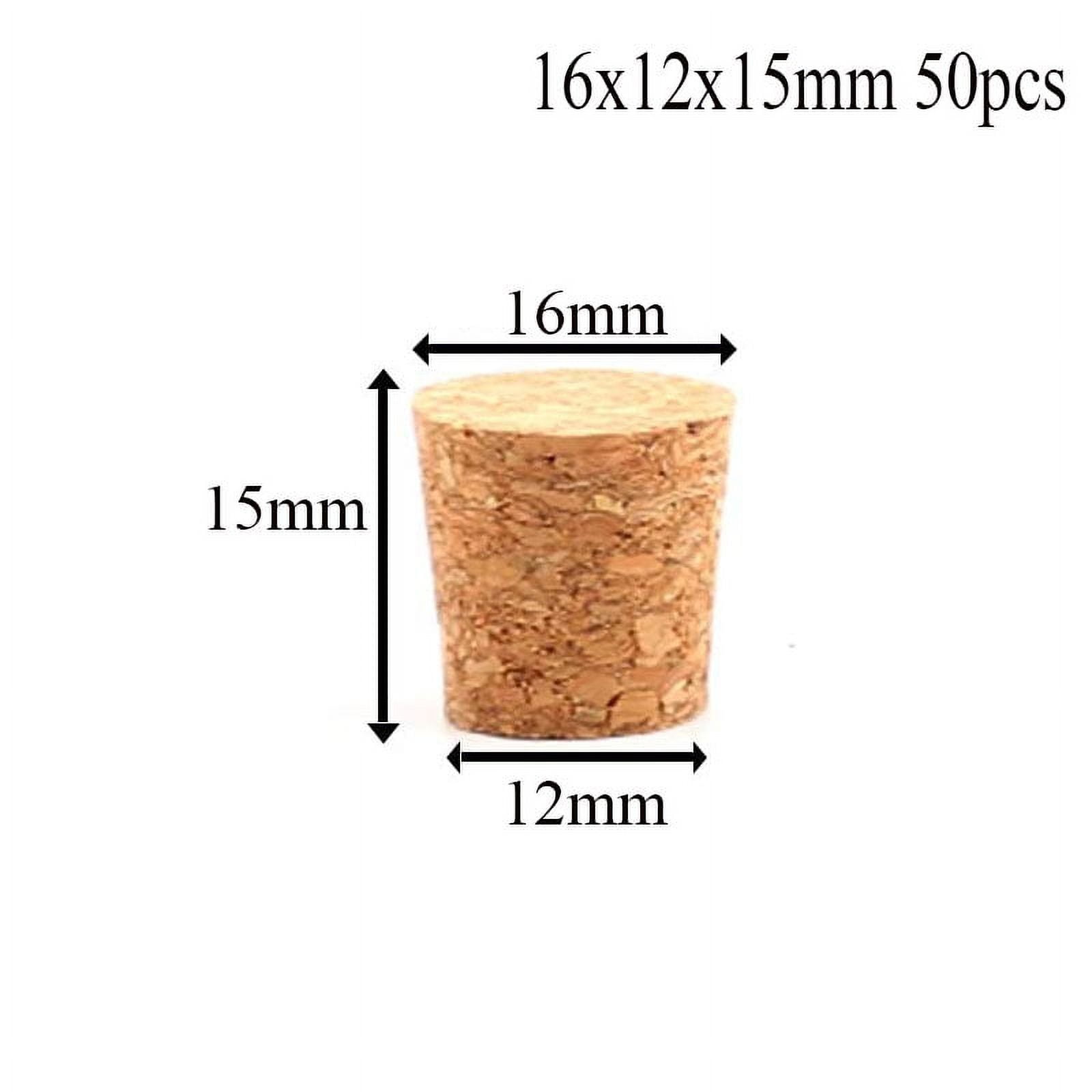 5/100pc Top DIA 8mm To 58mm Wooden Cork Lab Test Tube Stopper Kettle ...