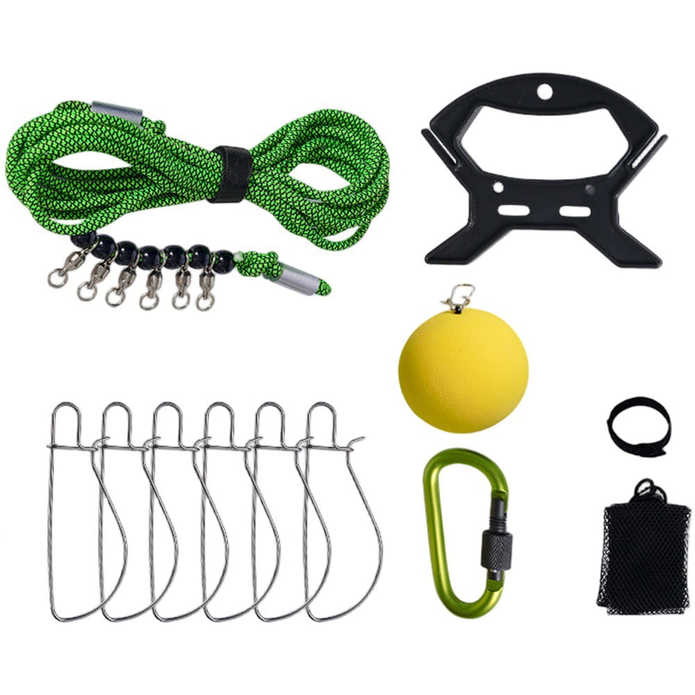 5/10M Fish Stringer Kit Stainless Steel Float Live Fish Buckle Lock ...