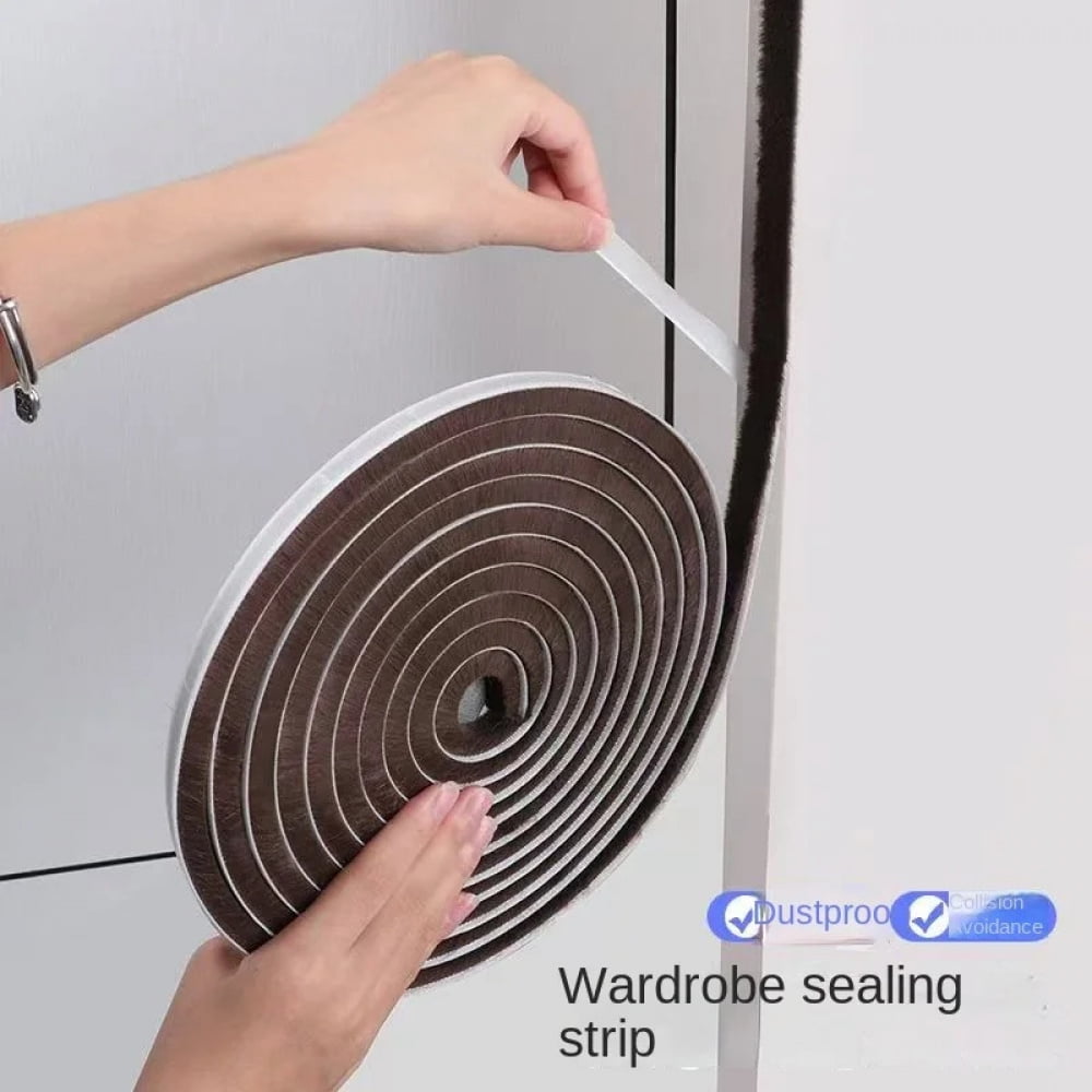 5/10M New Home Windproof Tape Sealing Strip Pile Weatherstrip Home Door ...