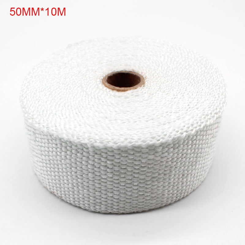 5/10M Titanium Exhaust Heat Wrap Roll Motorcycle Car Fiberglass Heat ...