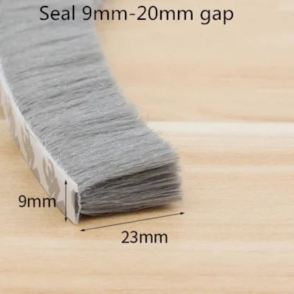 5/10Meter Self-adhesive Sealing Wind-proof Brush Strip Home Door Window ...