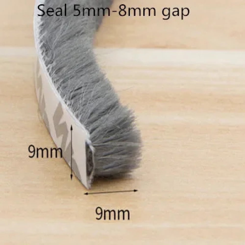 5/10Meter Self-adhesive Sealing Wind-proof Brush Strip Home Door Window ...