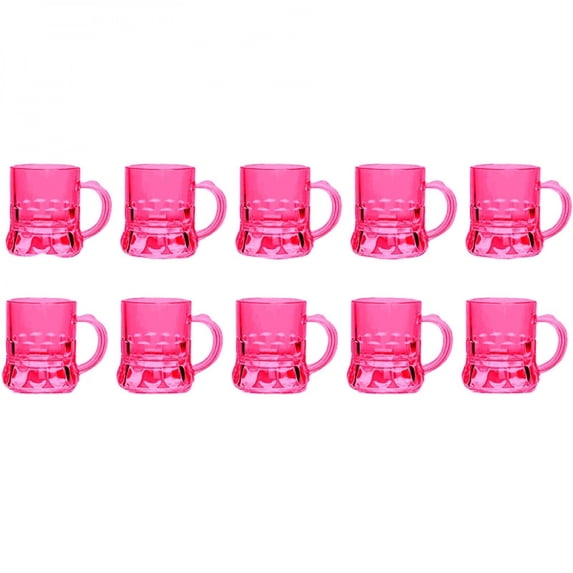 5/10PCS 30ml Beer Cup Small Handle Plastic Whisky Mini For Party Mug ...