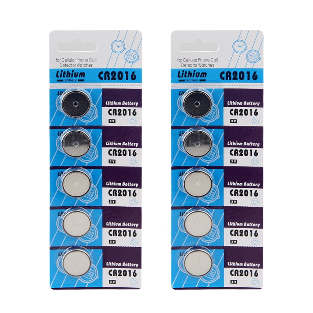 5/10PCS CR2016 Button Cell Batteries Coin Battery Long-Lastings CR2016 ...