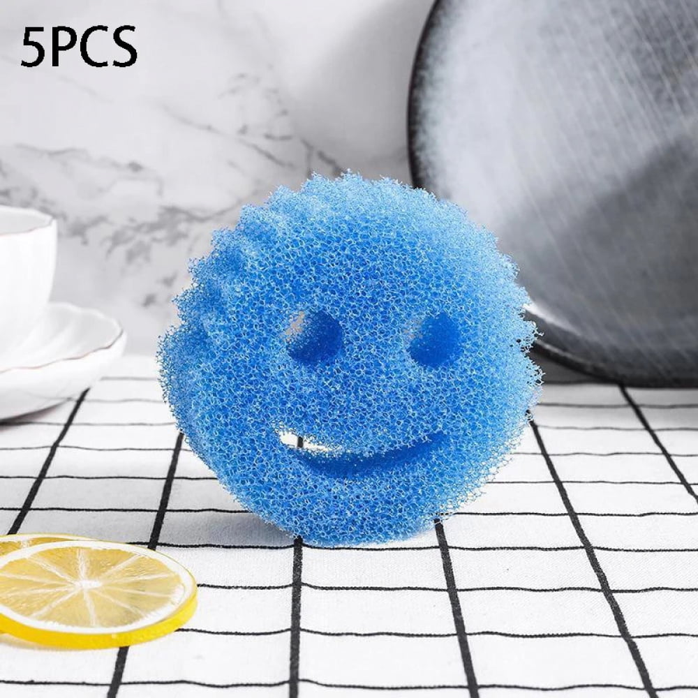 5-10PCS Smiling Face Sponge Cleaning Wiping Warm Sponge Wiping ...