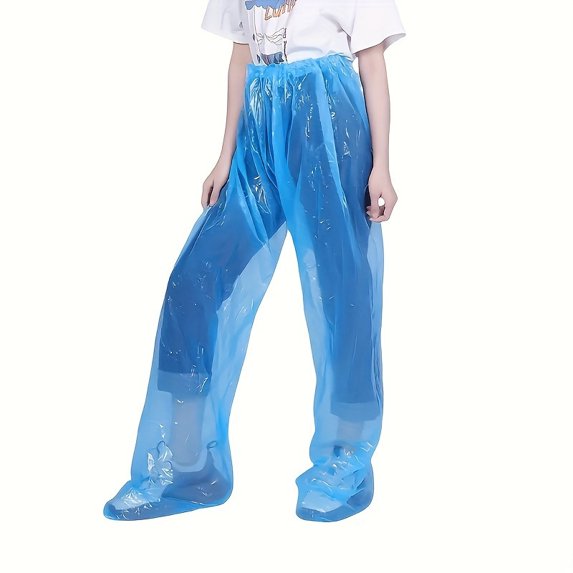 5/10Pcs Disposable Raincoat Pants Portable Splash Proof Split Raincoat ...