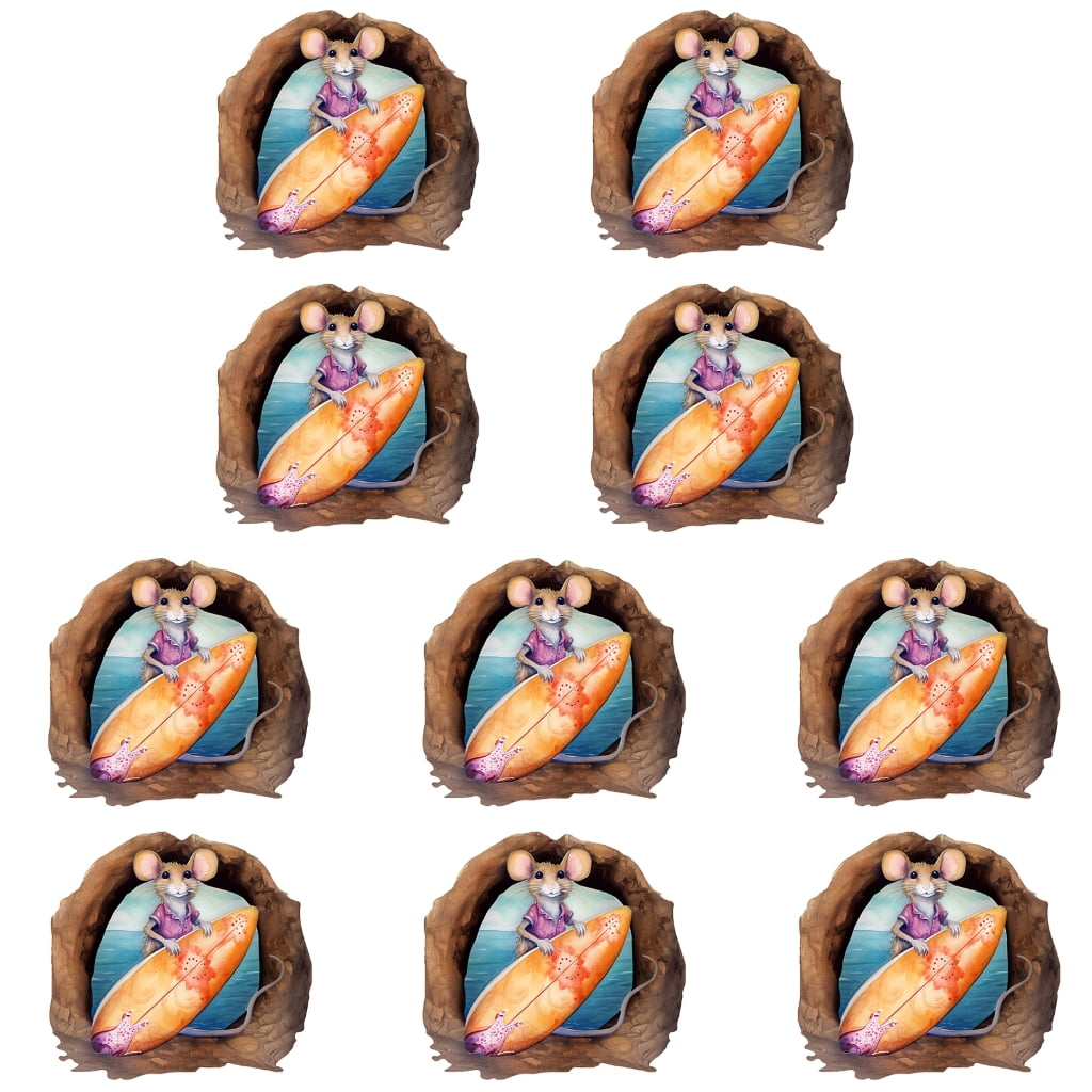 5/10Pcs Mouse Hole Wall Decal Creative 3D Sticker Art Sticker for Home ...