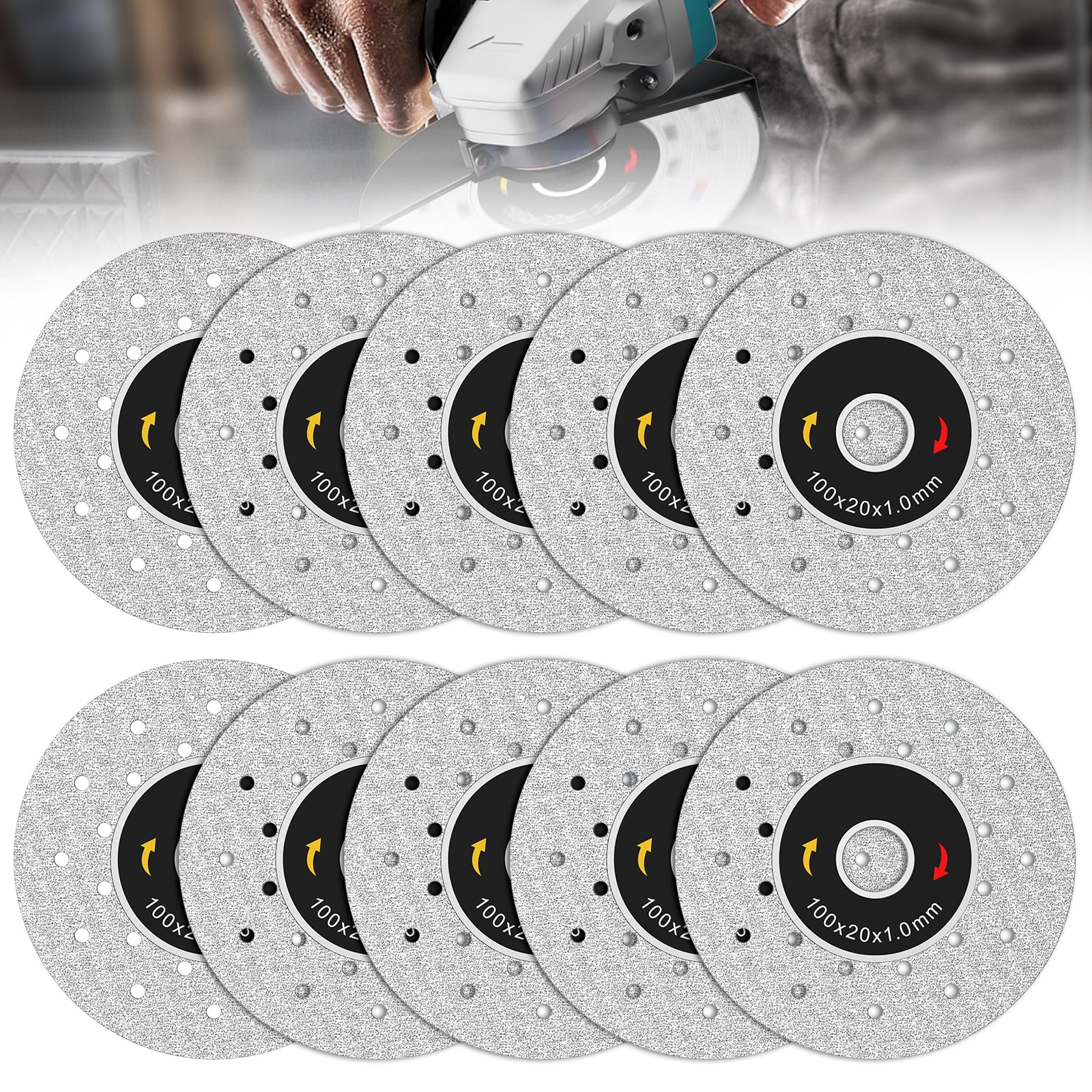 5/10Pcs Rock Slab Cutting Blade 4 Inch Porous Widened Cutting Disc ...