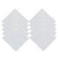 5/10Pcs White Cotton Handkerchiefs Embroidered Edges Soft Absorbent ...
