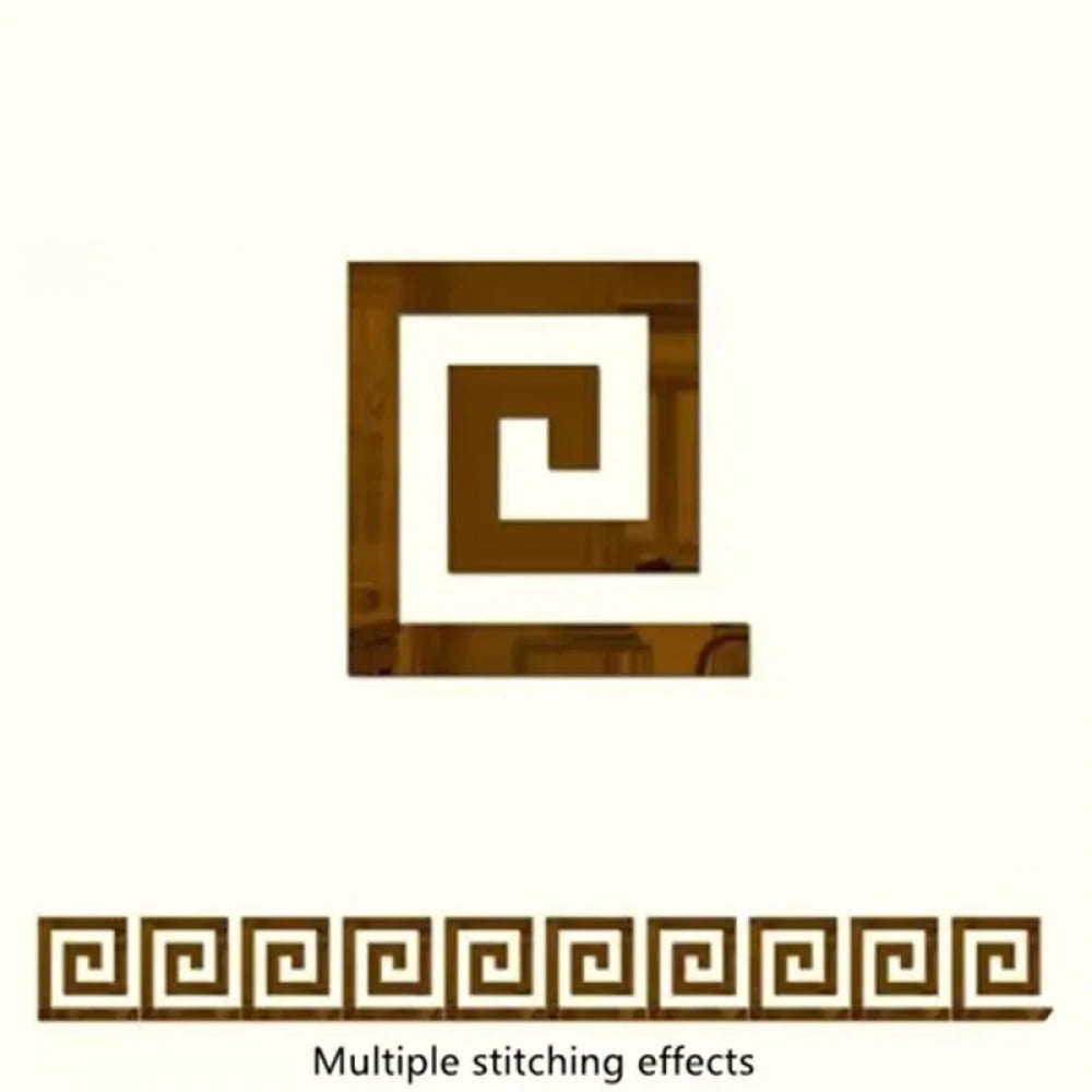 5/10cm Acrylic Wall Mirror Sticker with Adhesive for Living Room ...