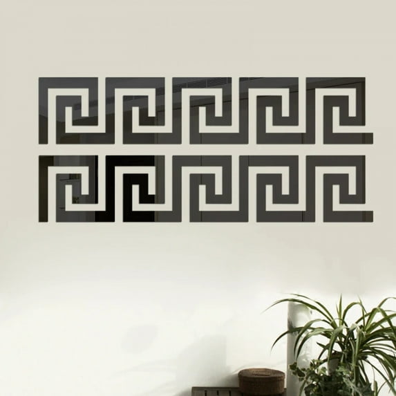 5/10cm Acrylic Wall Mirror Sticker with Adhesive for Living Room ...