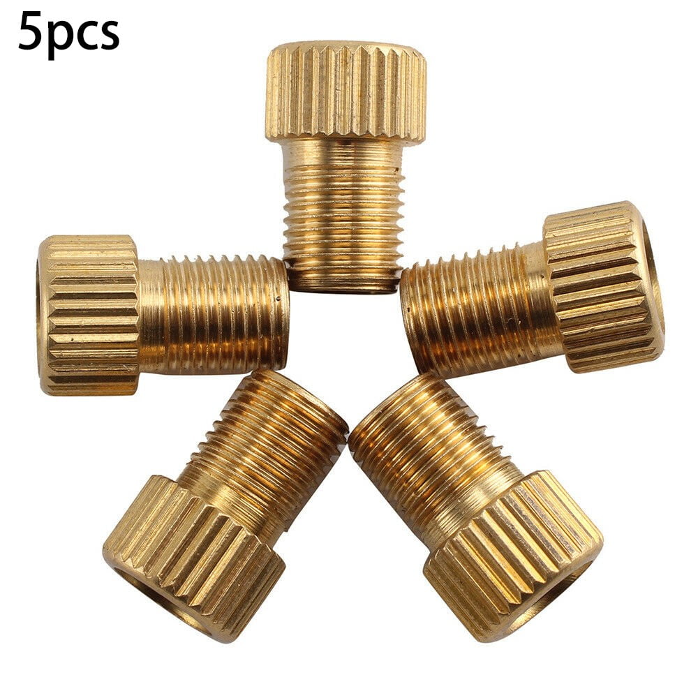 5/10pc Bicycles Copper Valve Adapter Dv Sv French To Dunlop Car Valve ...
