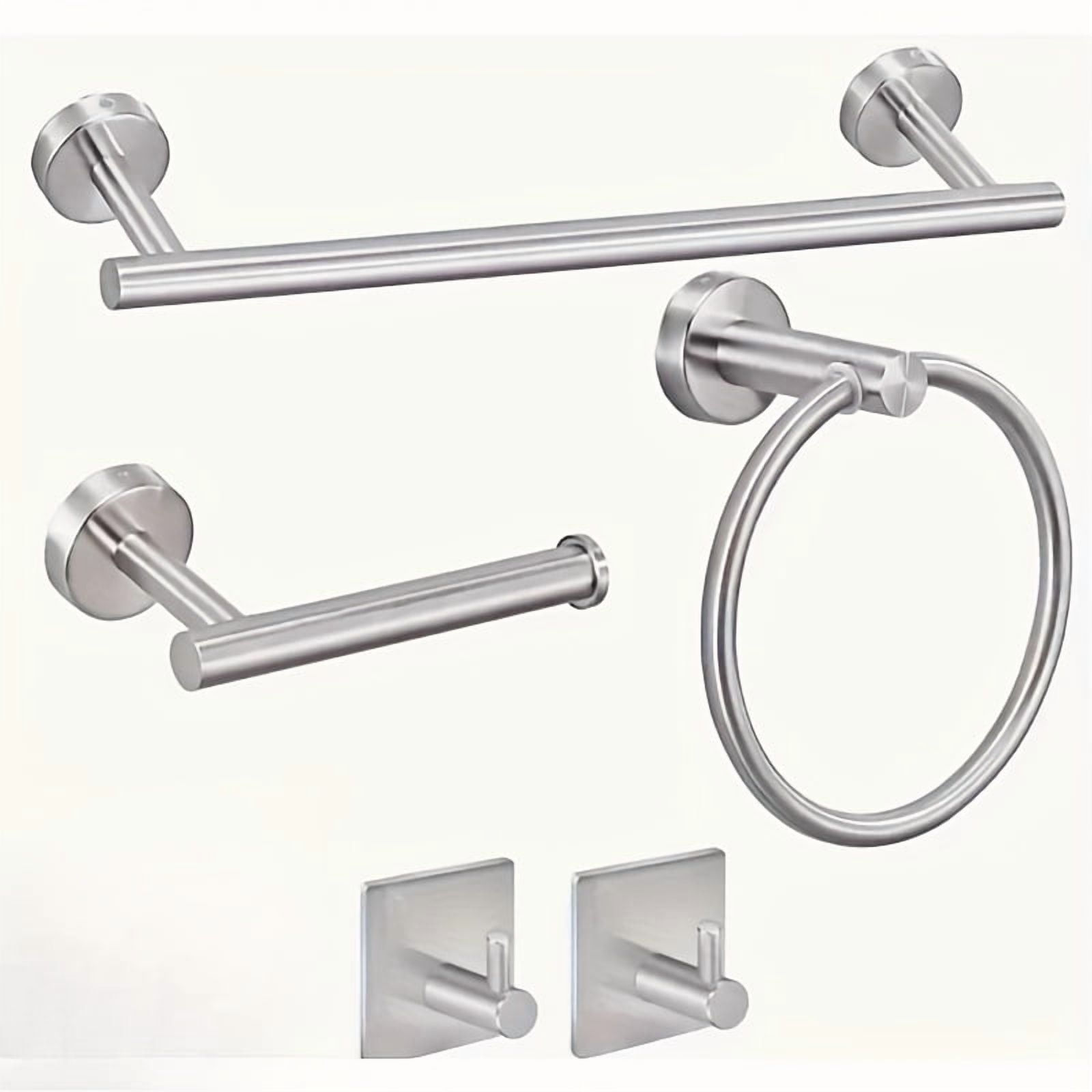 5/10pcs Matte Bathroom Hardware Set SUS304 Bathroom Hanger Set 16 Inch ...