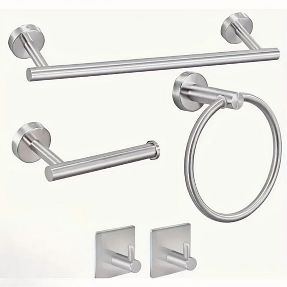5/10pcs Matte Bathroom Hardware Set SUS304 Bathroom Hanger Set 16 Inch ...