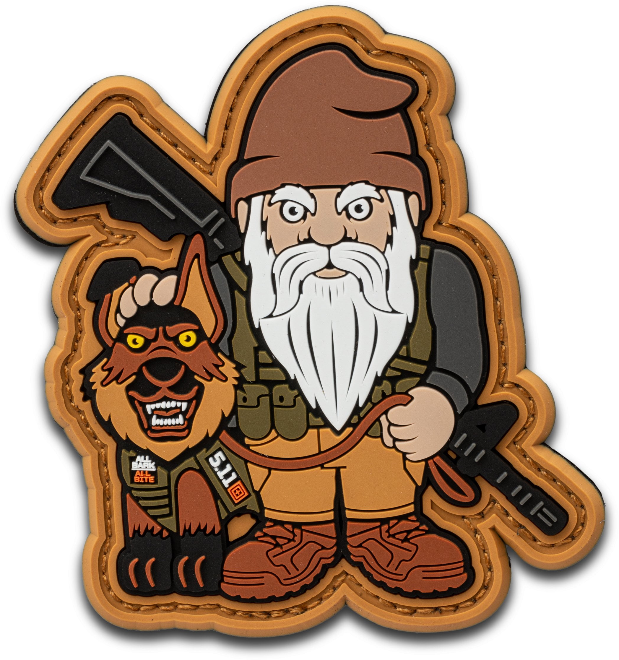 5.11 Tactical Patch - K9 Gnome 2.0 Patch, Hook-Back Adhesion, Laser-Cut ...