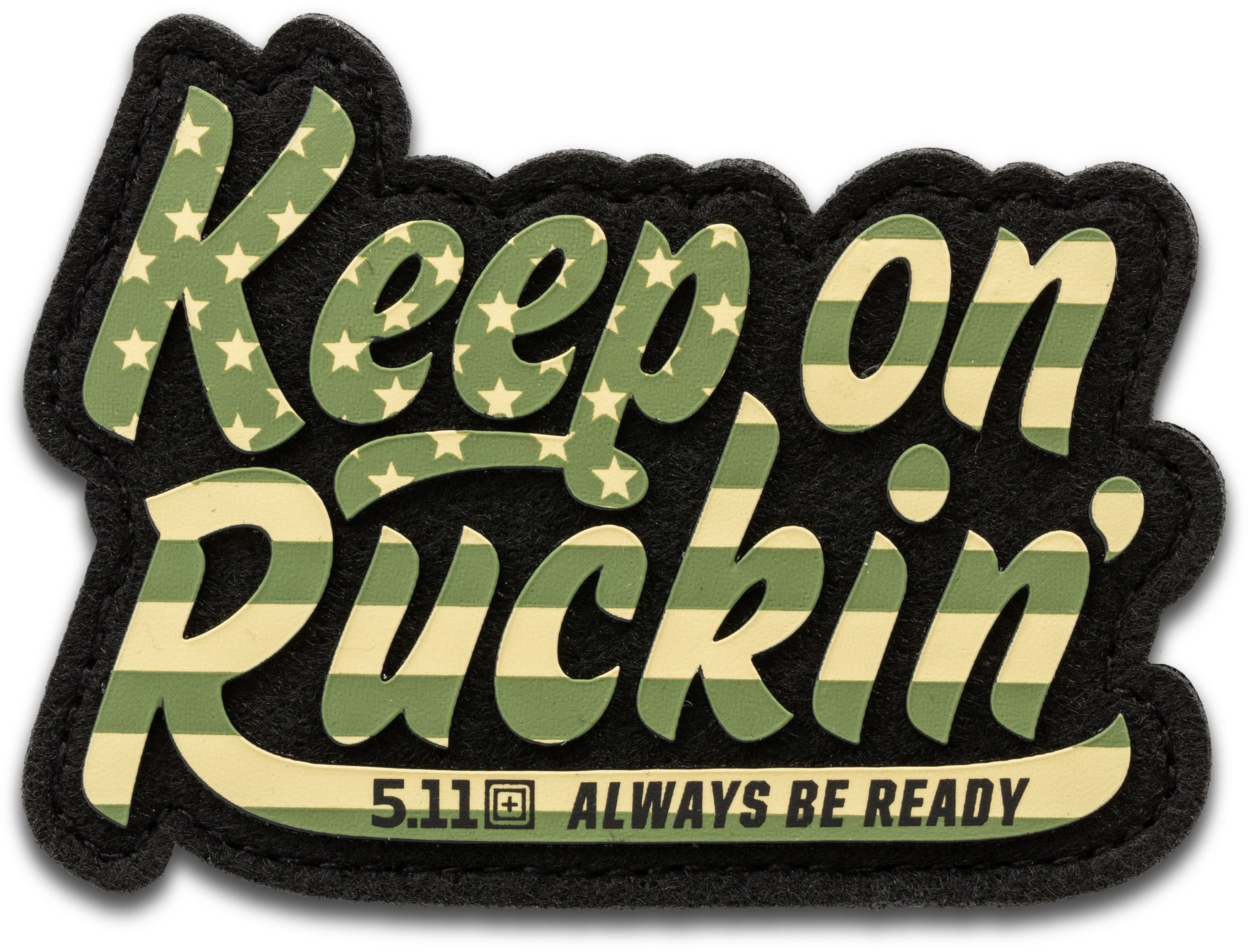 5.11 Tactical Patch - Keep On Ruckin USA Patch, Hook-Back Adhesion ...