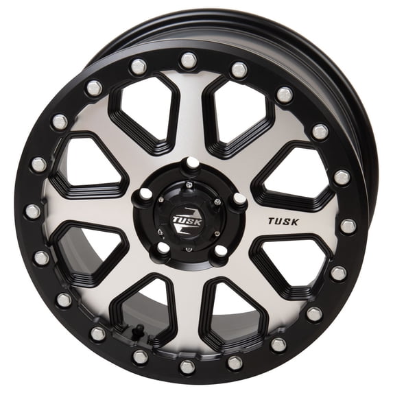 5/114.3 (5/4.5) Tusk Uinta Beadlock Wheel 15x7 6.0 + 1.0 Machined/Black ...