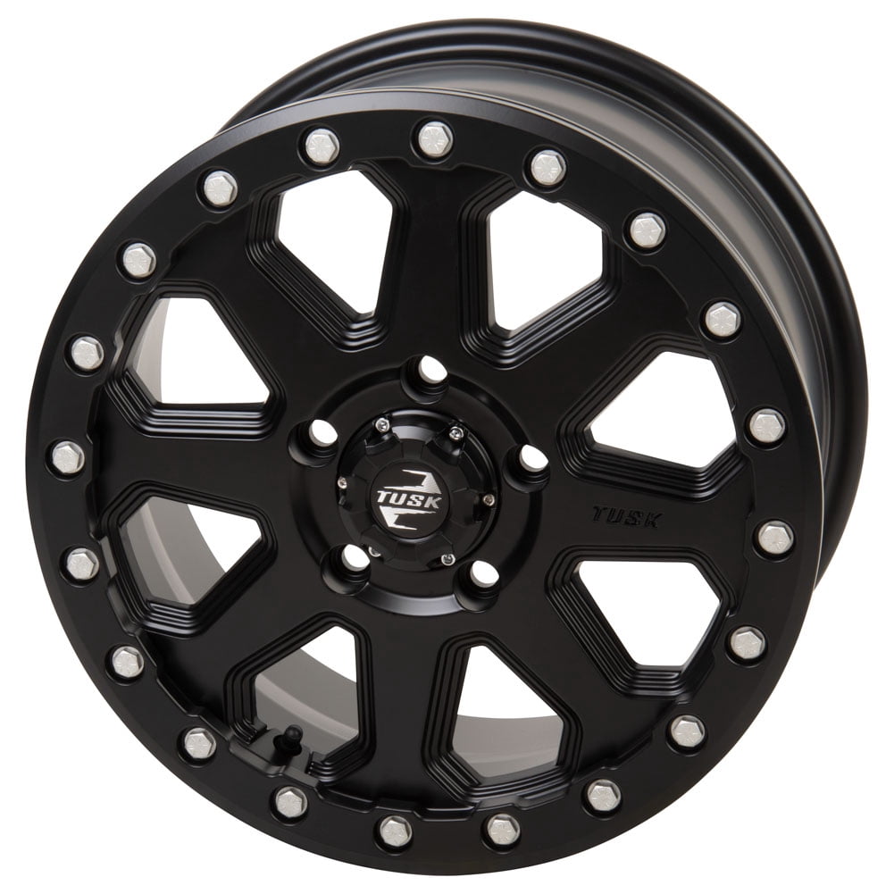 5/114.3 (5/4.5) Tusk Uinta Beadlock Wheel 15x7 6.0 + 1.0 Matte Black ...