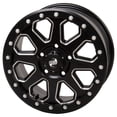 5/114.3 (5/4.5) Tusk Uinta Beadlock Wheel 15x7 6.0 + 1.0 Milled/Black ...
