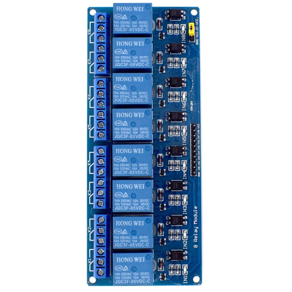 5/12/24V Optocoupler Integrated 8-Way Relays Module Board for Home ...