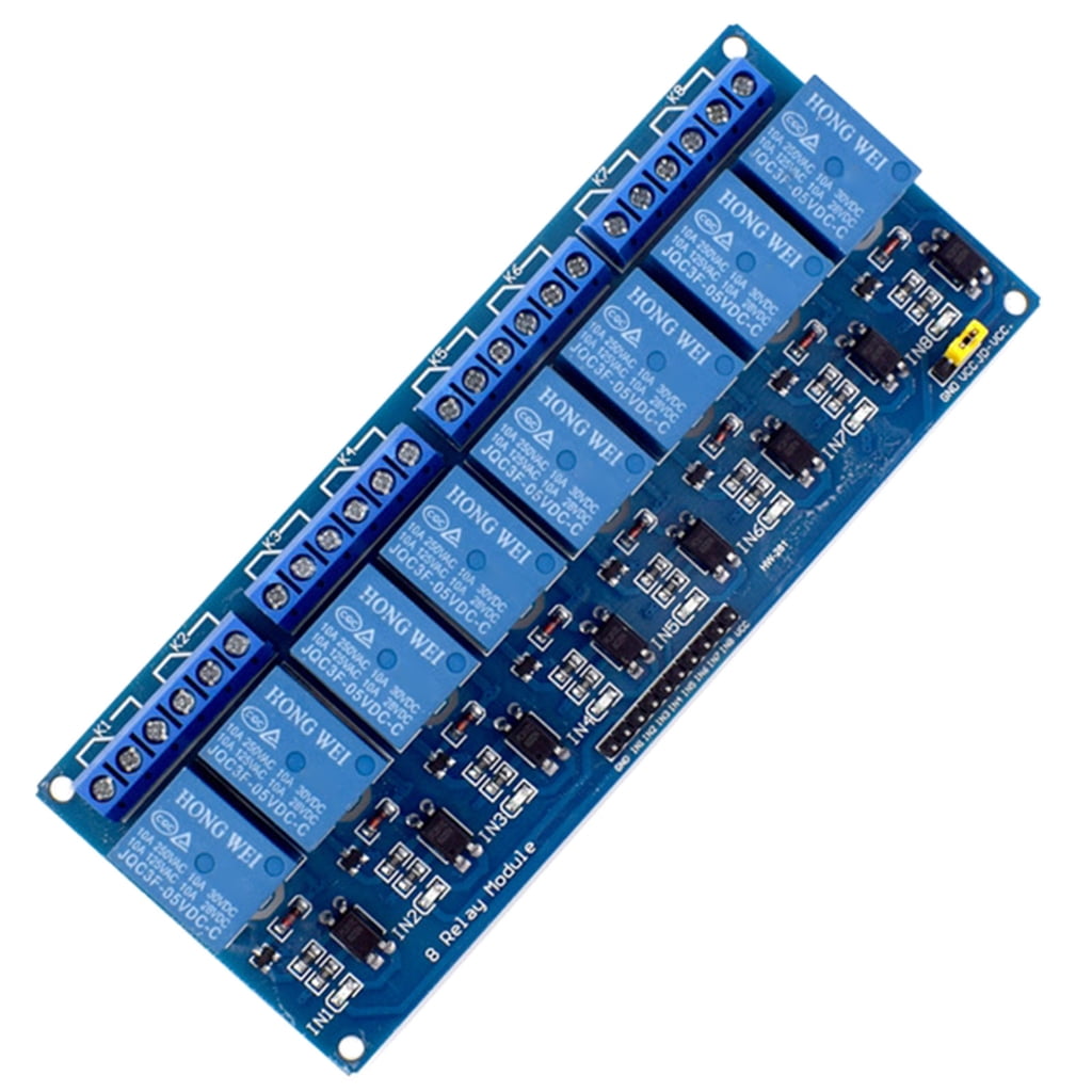 5/12/24V Optocoupler Integrated 8-Way Relays Module Board for Home ...