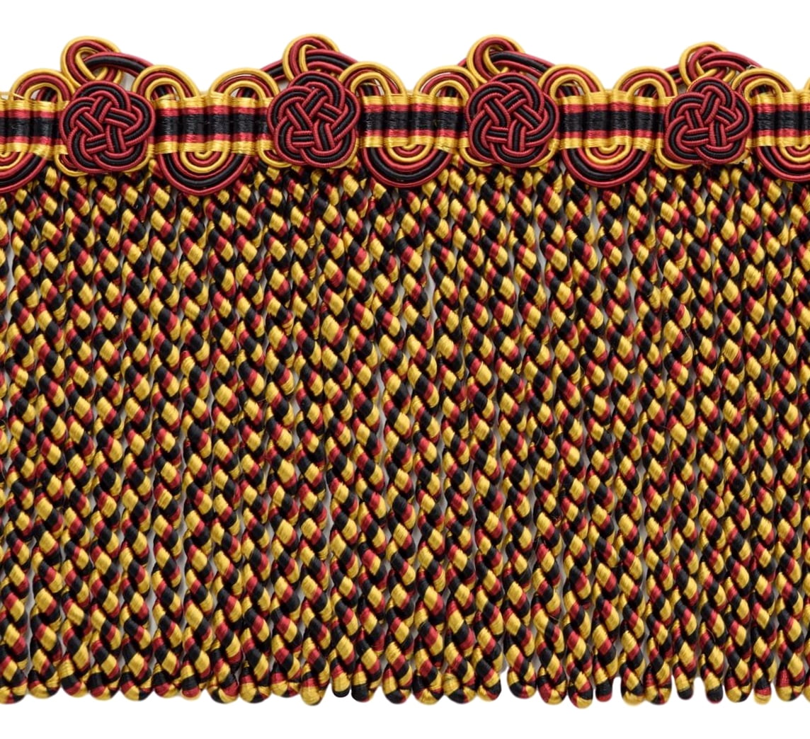 5" (12.5cm) Alexander Collection Bullion fringe Trim with Fancy Scroll ...