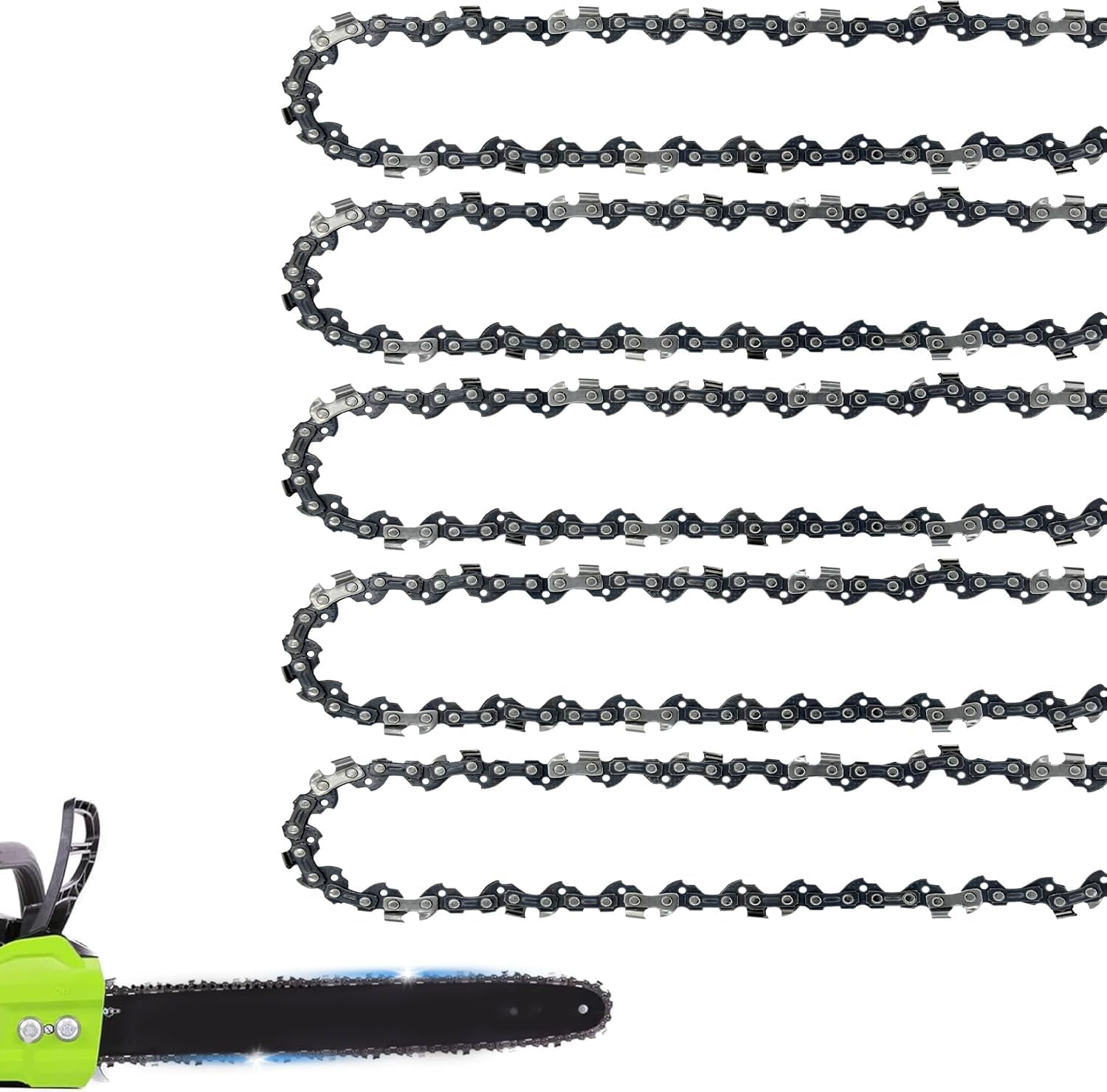 5 12 Inch Chain 45 Drive Links 3/8" LP Pitch .050" Gauge Fit ECHO CS ...