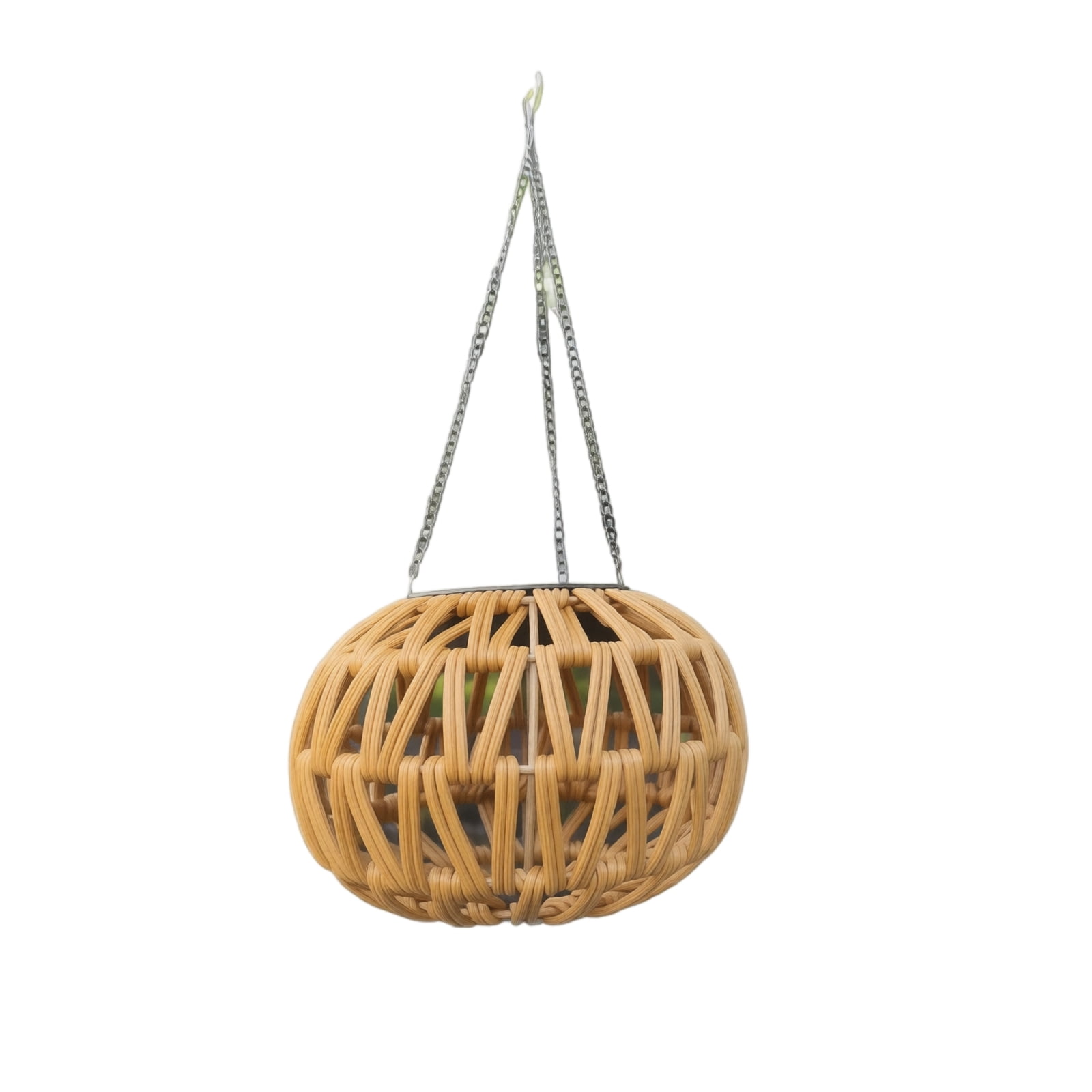 5.12 Inch Solar Handmade Rattan Woven Outdoor Lantern,Mini Camping ...