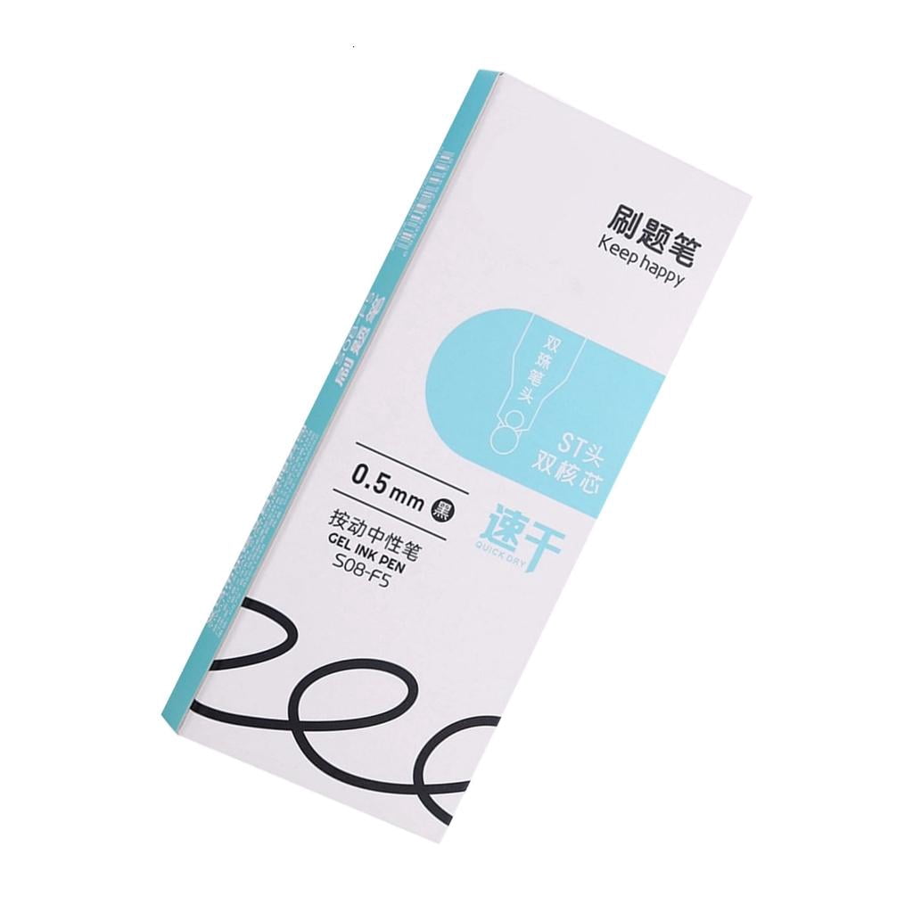 5/12 Pcs 0.5mm Smooth Writing Pen Gel Ink Pen Neutral Pen Black Ink Gel ...