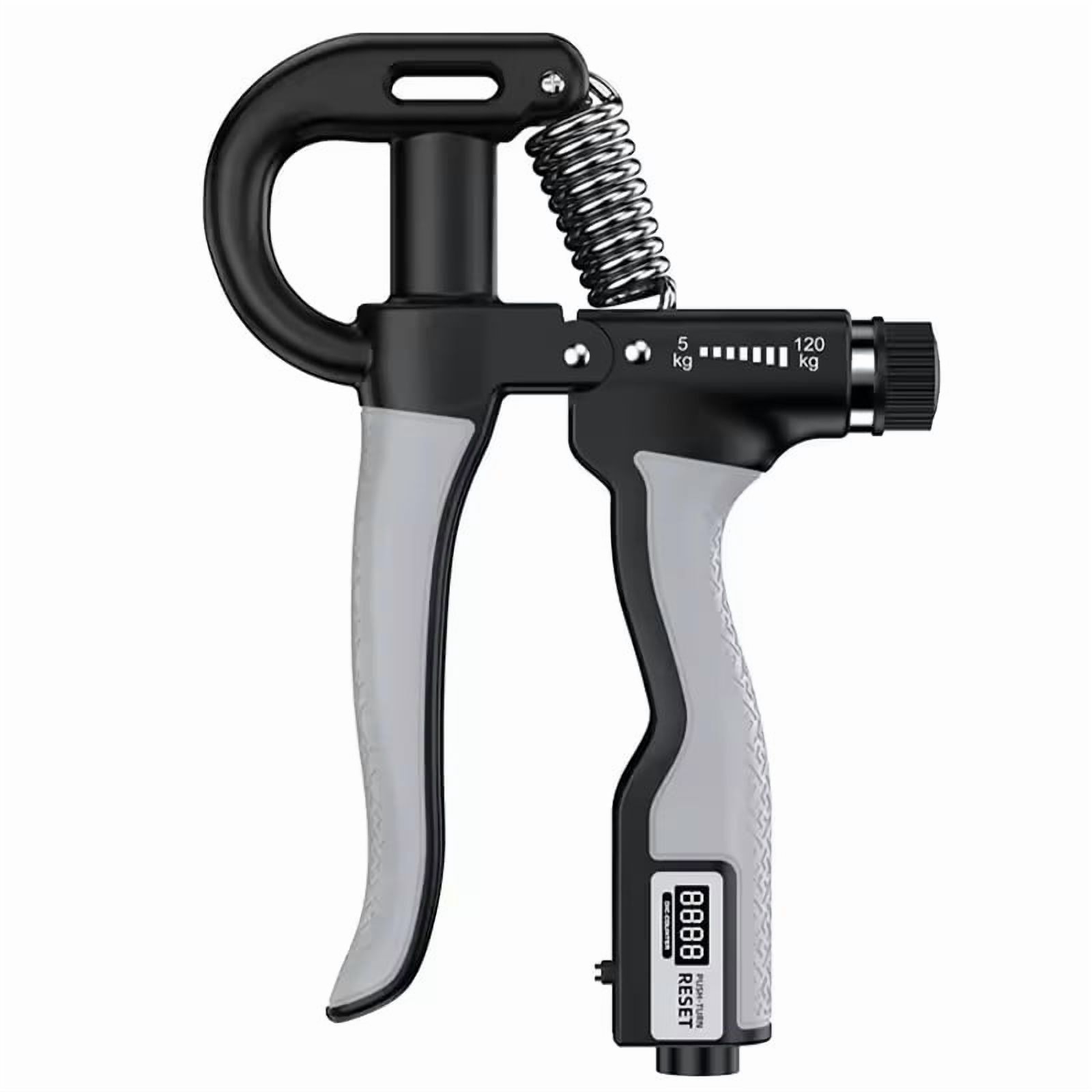 5-120kg Adjustable Heavy Hand Grip Strengthener Finger Expander Arm ...