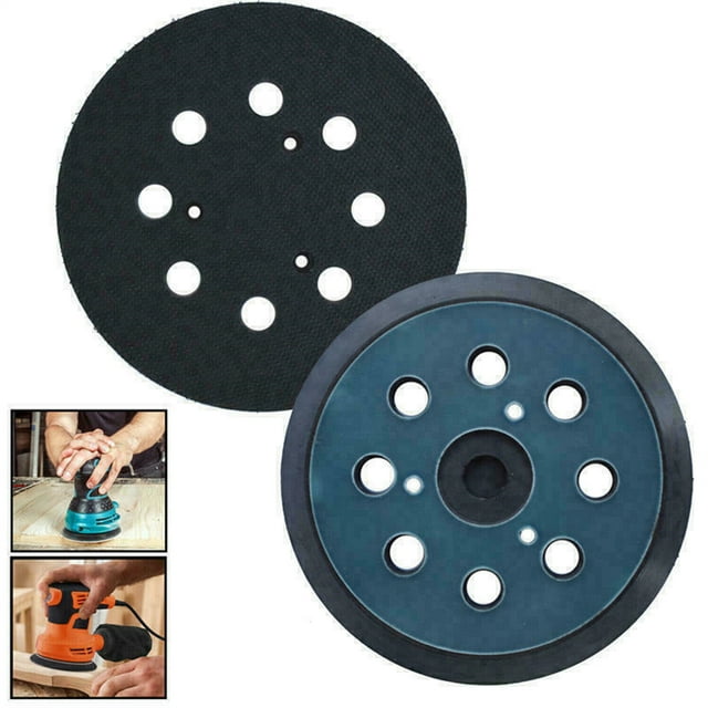 5" 125mm Sanding Pads Base 8 Holes Hoop Backing and Loop Sander Pad ...