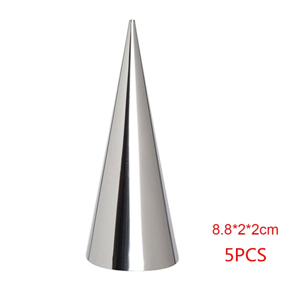 5/12PCS Conical Tube Cone Roll Moulds Stainless Steel Spiral Croissants ...