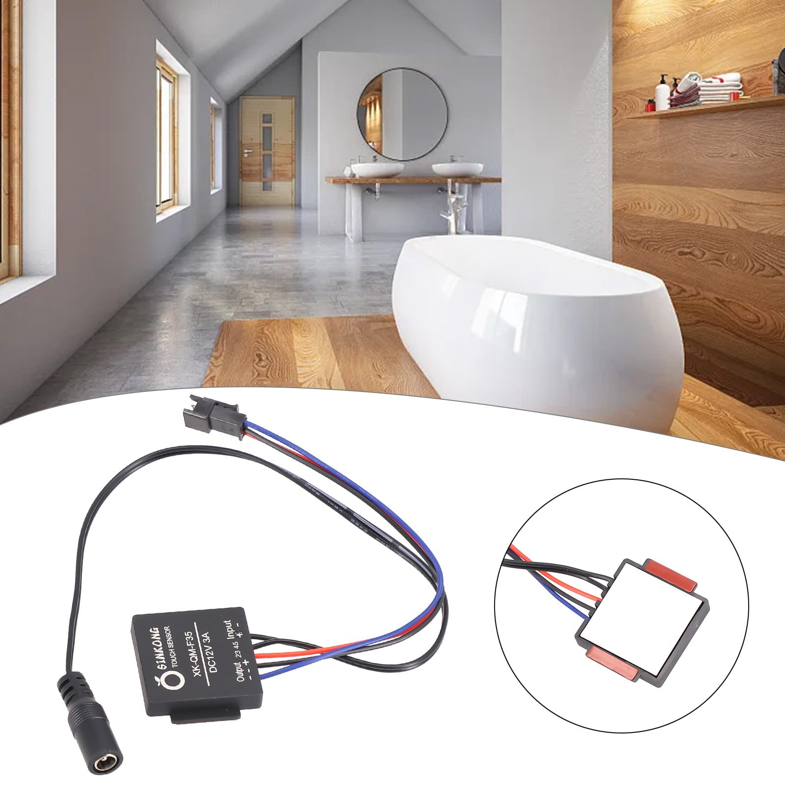 5-12V Bathroom Mirror Switch Touch-Switch Sensor For Led Light Mirror ...