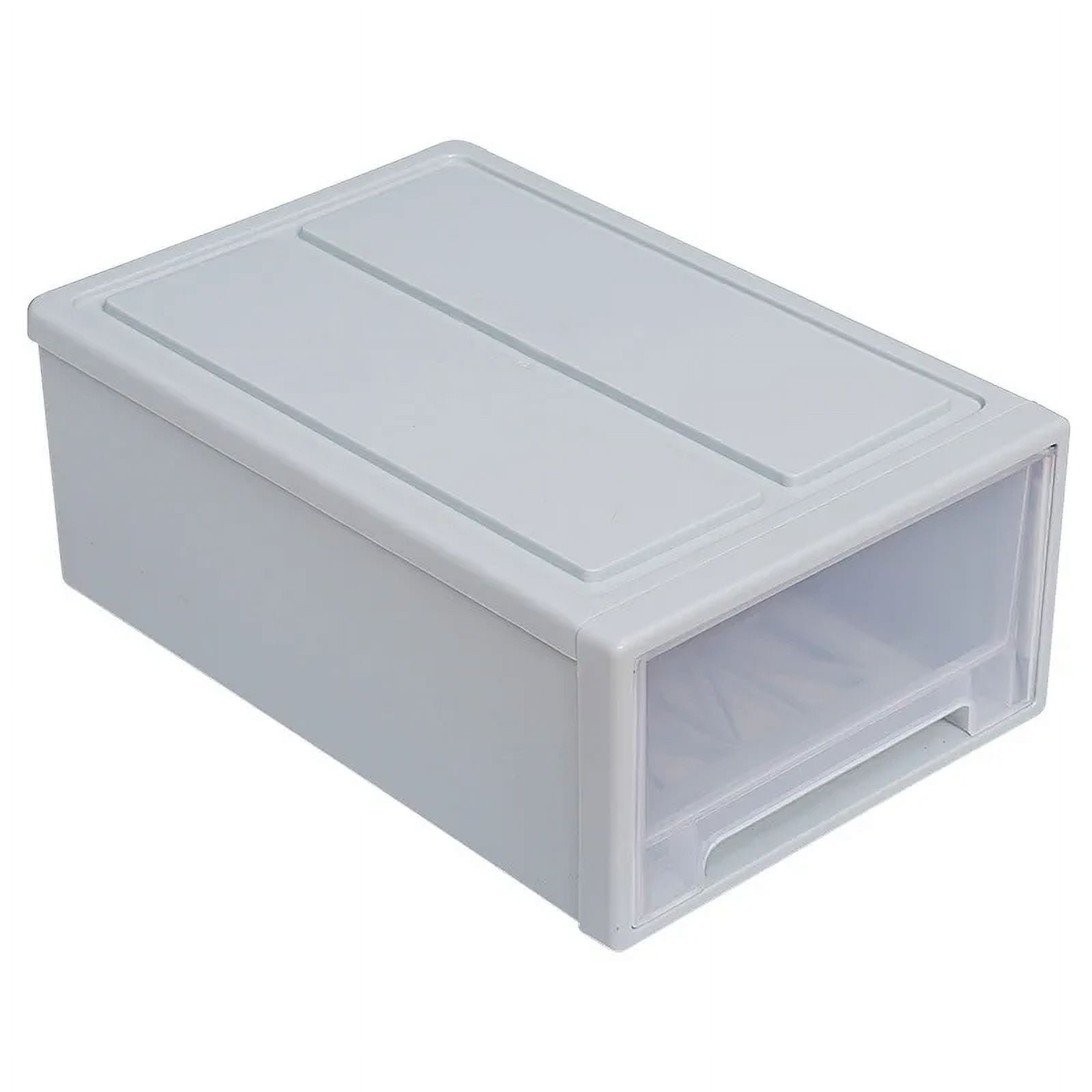 5/13L Drawer Style Stackable Storage Box Stackable Drawer Plastic Room ...