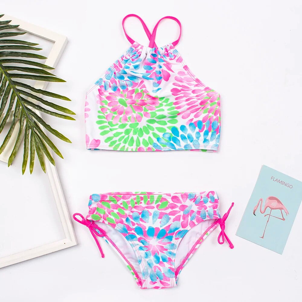 5-14 Years Ruffle Baby Kid Swimsuit Swimwear Strawberry Print Kids ...